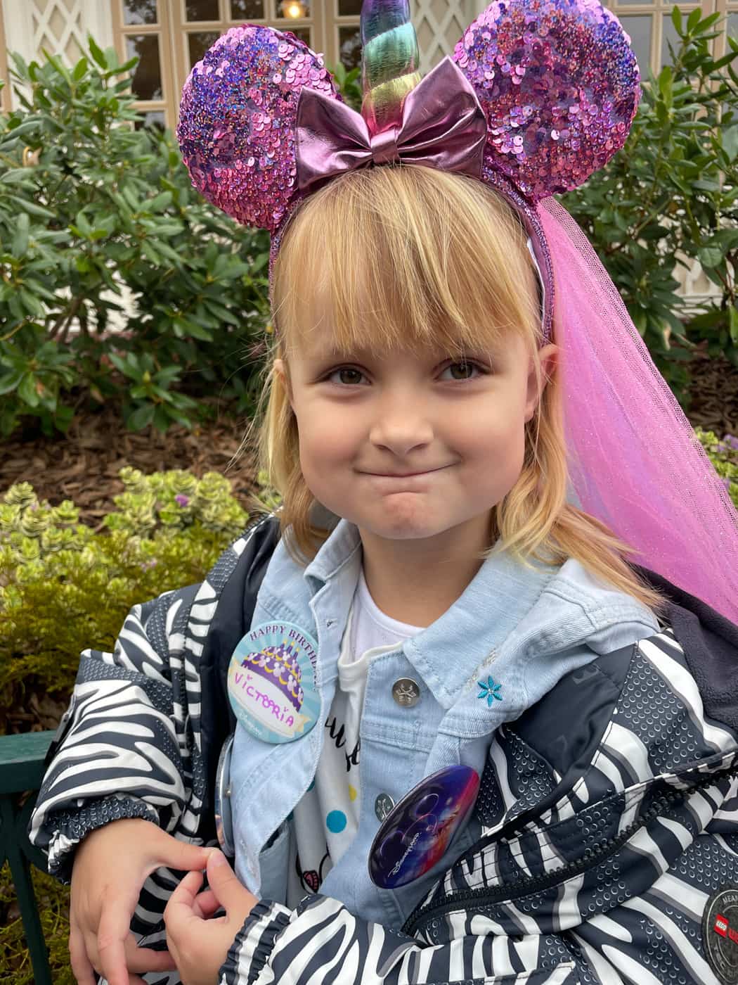 Min 5 års fødselsdag i DisneyLand Paris - Victoria April